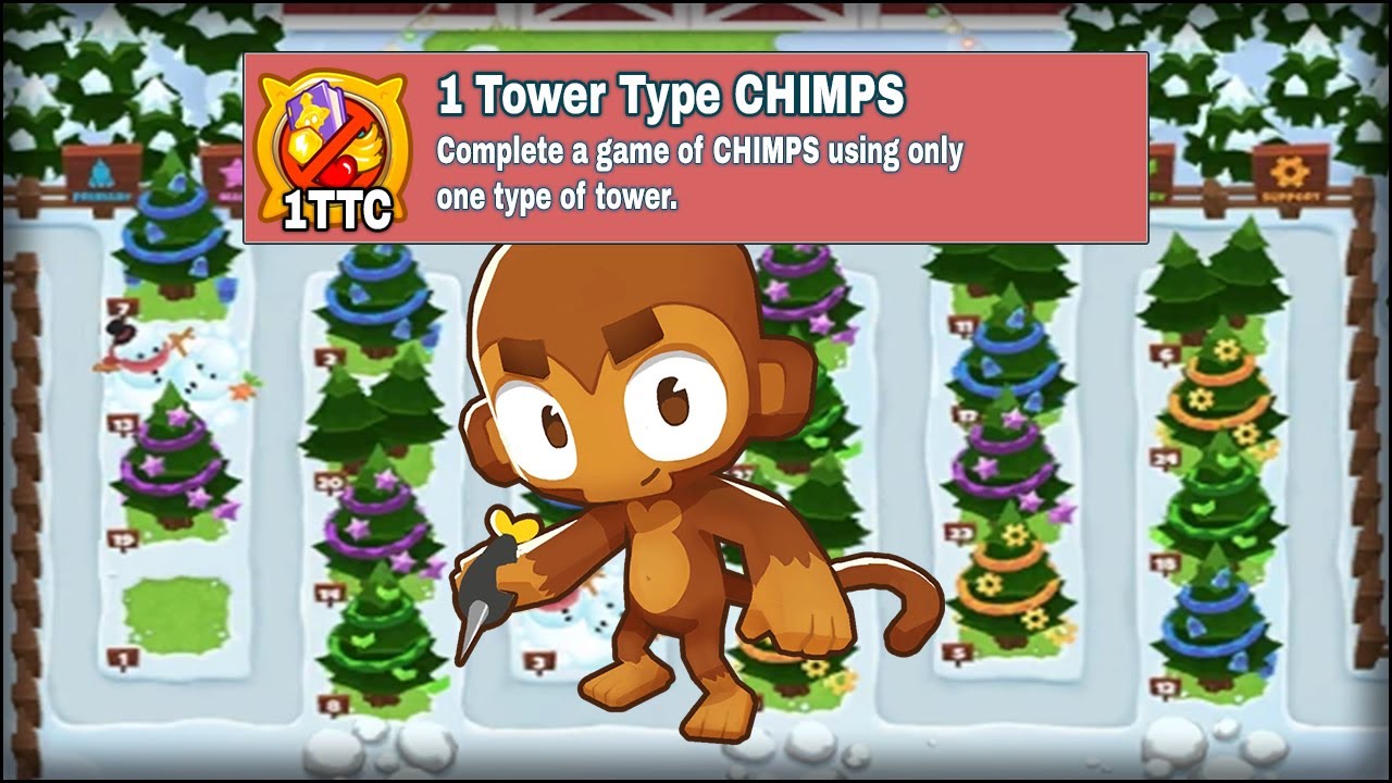 Can you beat CHIMPS using just Dart Monkeys on One Two Tree? - YouTube