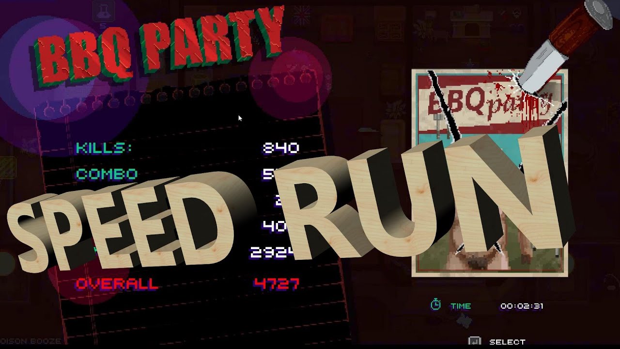 SPEED RUNNING Party Hard - Darius at the BBQ Party - YouTube