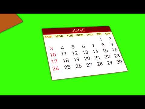 calendar wrapping green screen - YouTube
