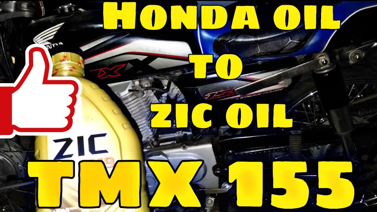 CHANGE OIL HONDA TMX 155 | ZIC M9 FULLY SYNTHETIC OIL - YouTube