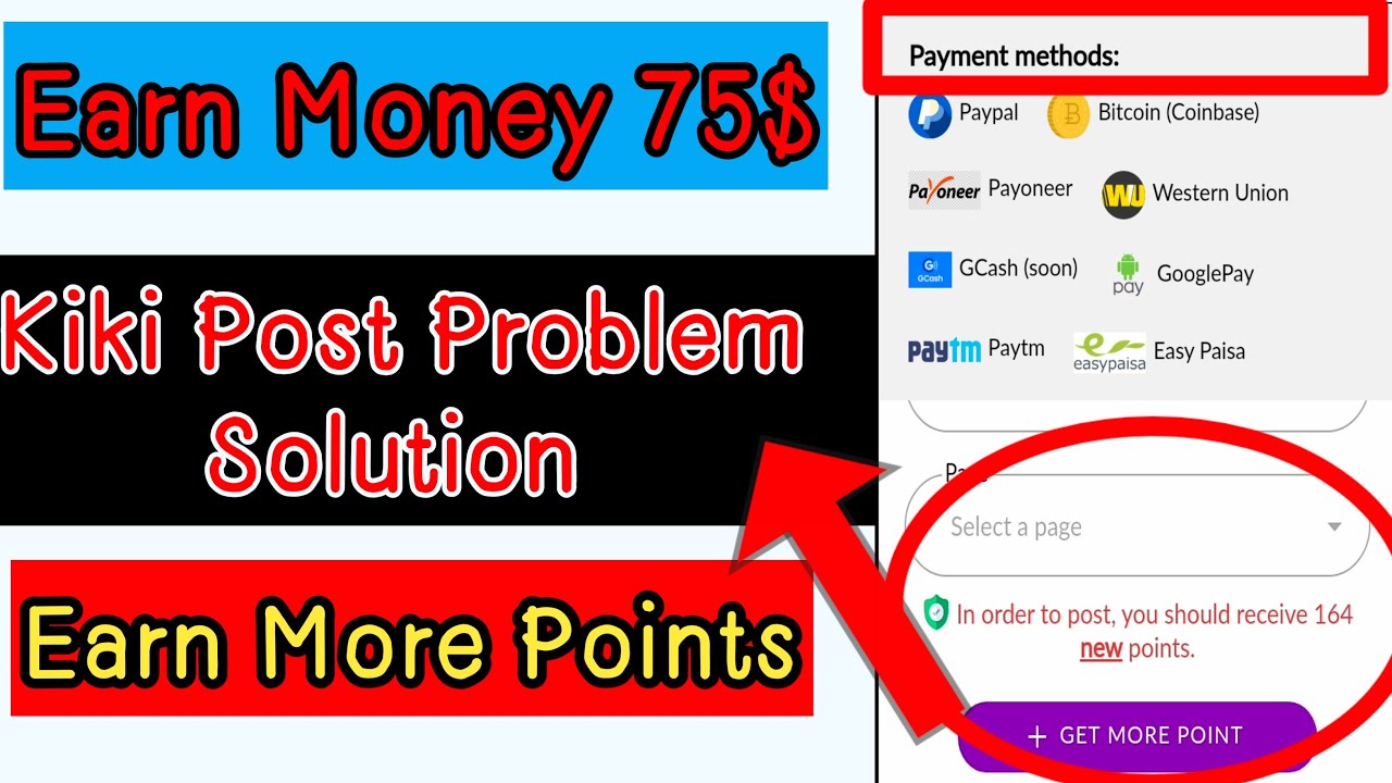 Kiki Time Points Problem Solve || kiki time earn money 75$ || kiki time ...