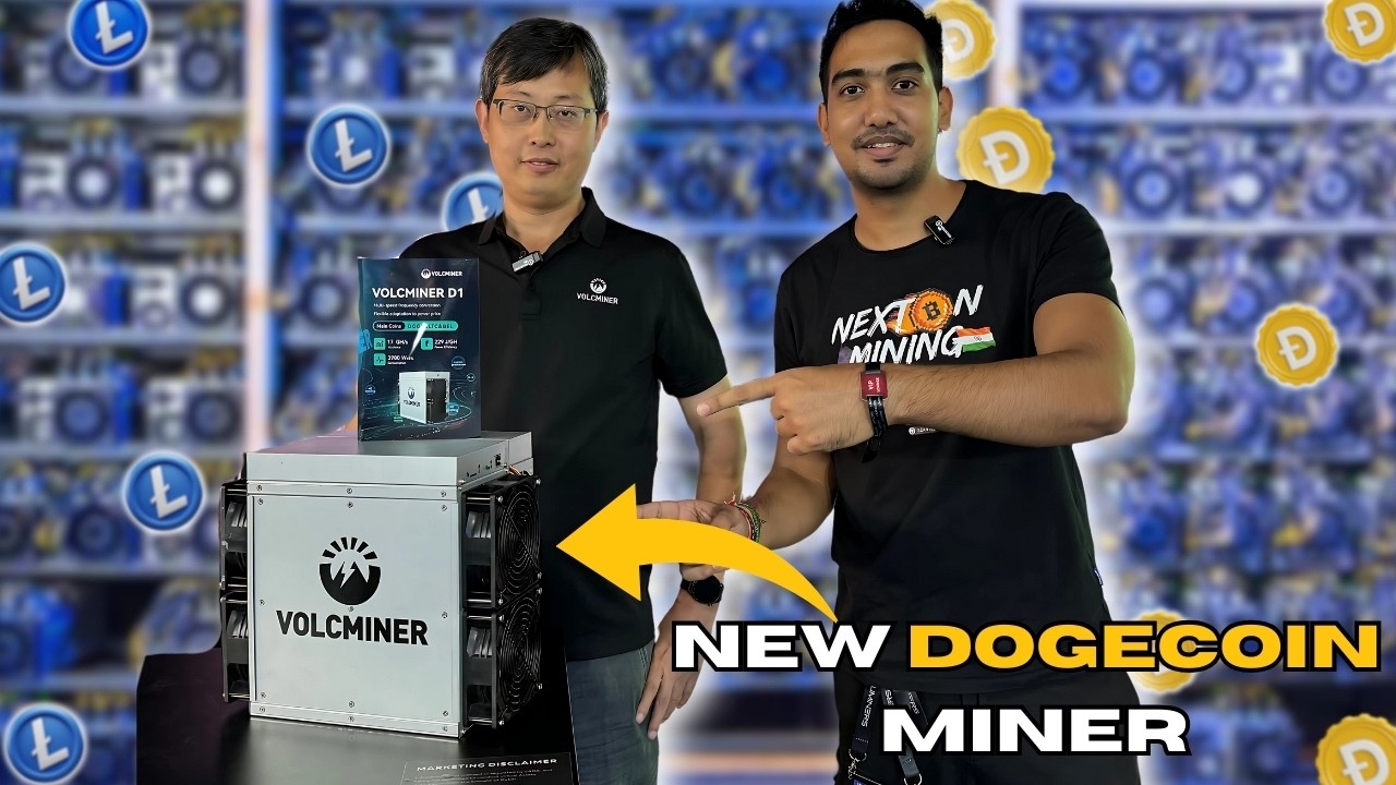 🚨 VOLCMINER - Worlds first look | New Dogecoin miner!🔥 Crypto Mining ...