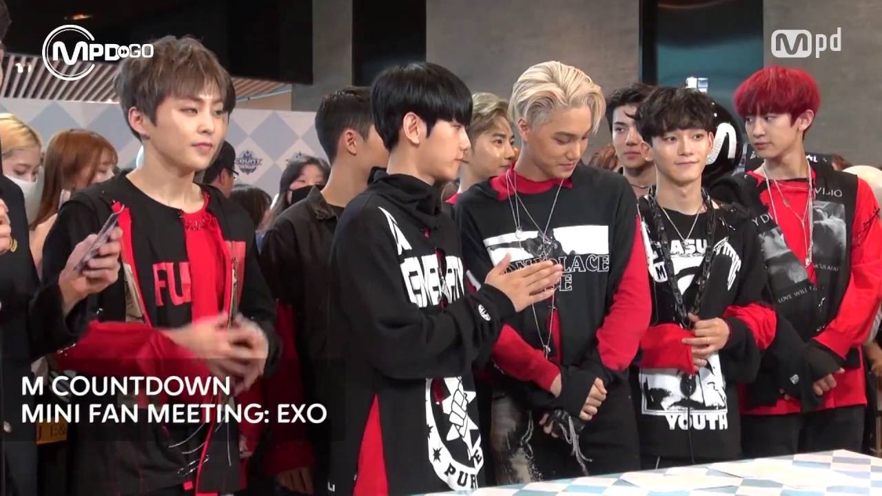 엑소 컴백 미니팬미팅 EXO MINI FAN MEETING Mnet MCOUNTDOWN 160609 - YouTube