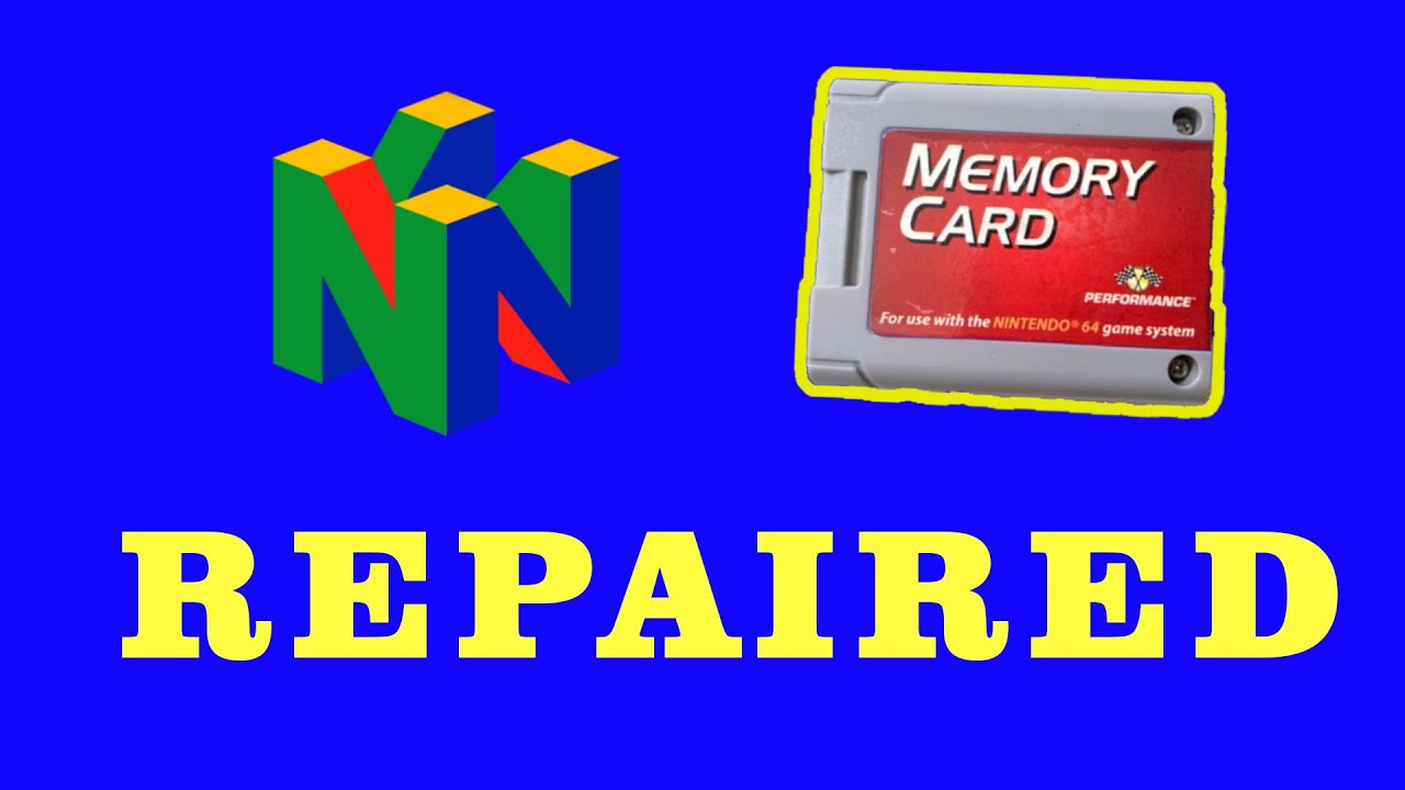 Repairing Nintendo 64 Save Files | RetroGaming Now | Memory Pak - YouTube
