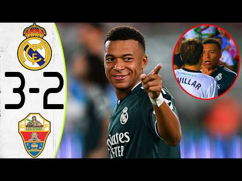 Real Madrid vs Elche 3-2 Güler's SPECTACULAR Free-kick Goal | Highlights Football 2026