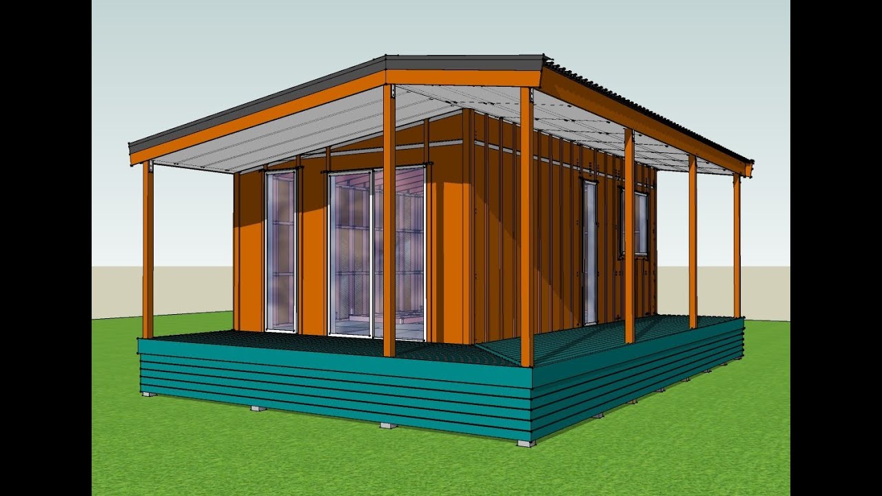 7.5mx 4m cabin construction timelapse - custom designed based on ...