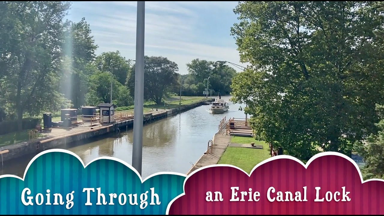 Erie Canal Lock 32 in Pittsford NY - YouTube