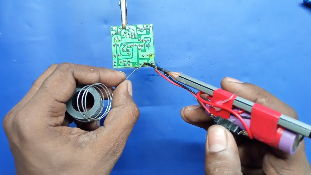 How to make soldering iron at home/ simple soldering machine from ...