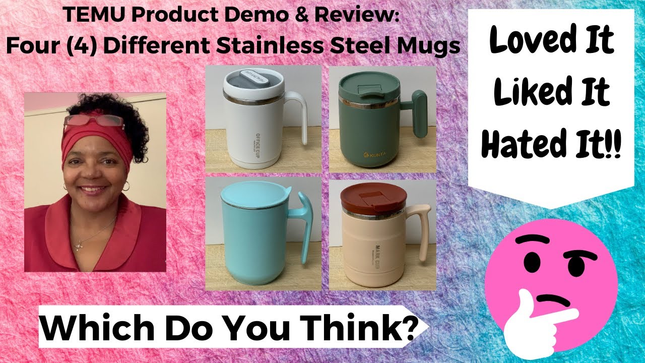 Temu Product Review: Four (4) Different Stainless Steel Mugs #temu # ...