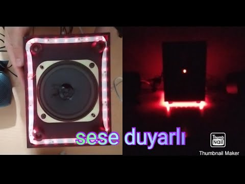 Bass'a Duyarlı LED Yapımı🔊 (devresiz) | Sese duyarlı LED nasıl yapılır🔊