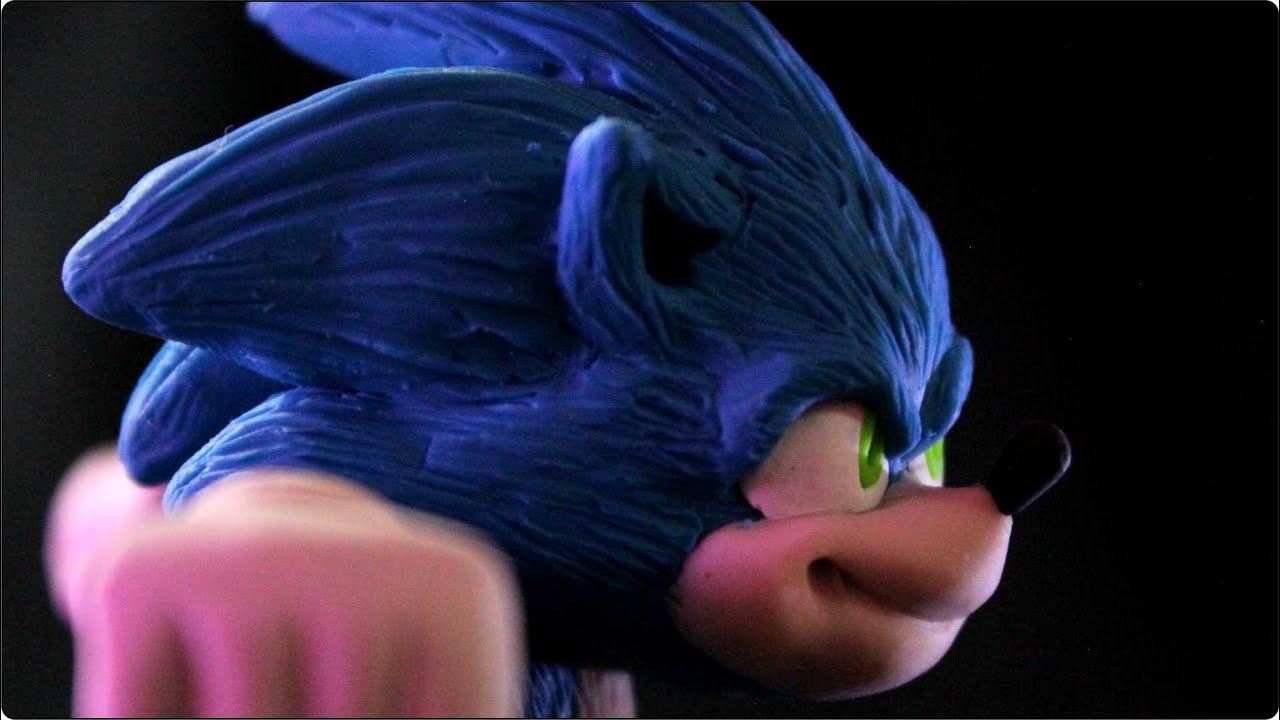 Sonic the hedgehog, clay figure - YouTube