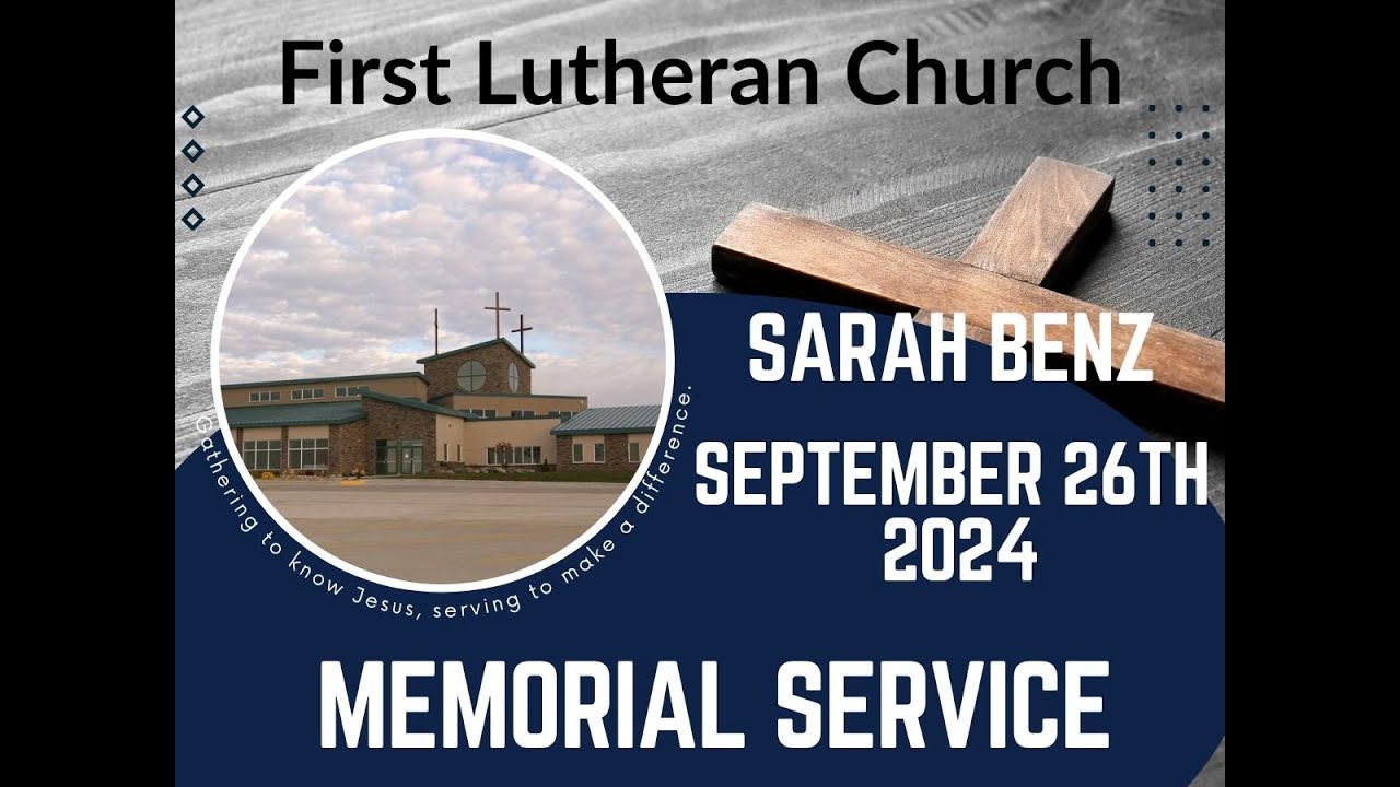 Sarah Benz Memorial Service - YouTube
