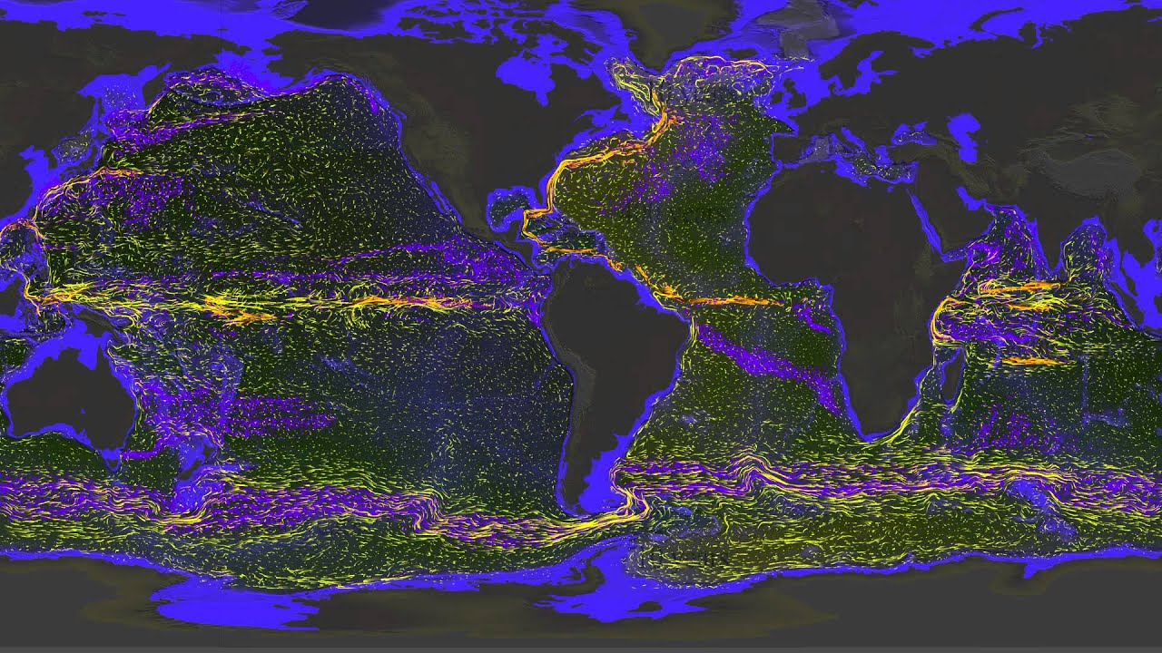 Historical Global Ocean Flow Data Visualized - YouTube