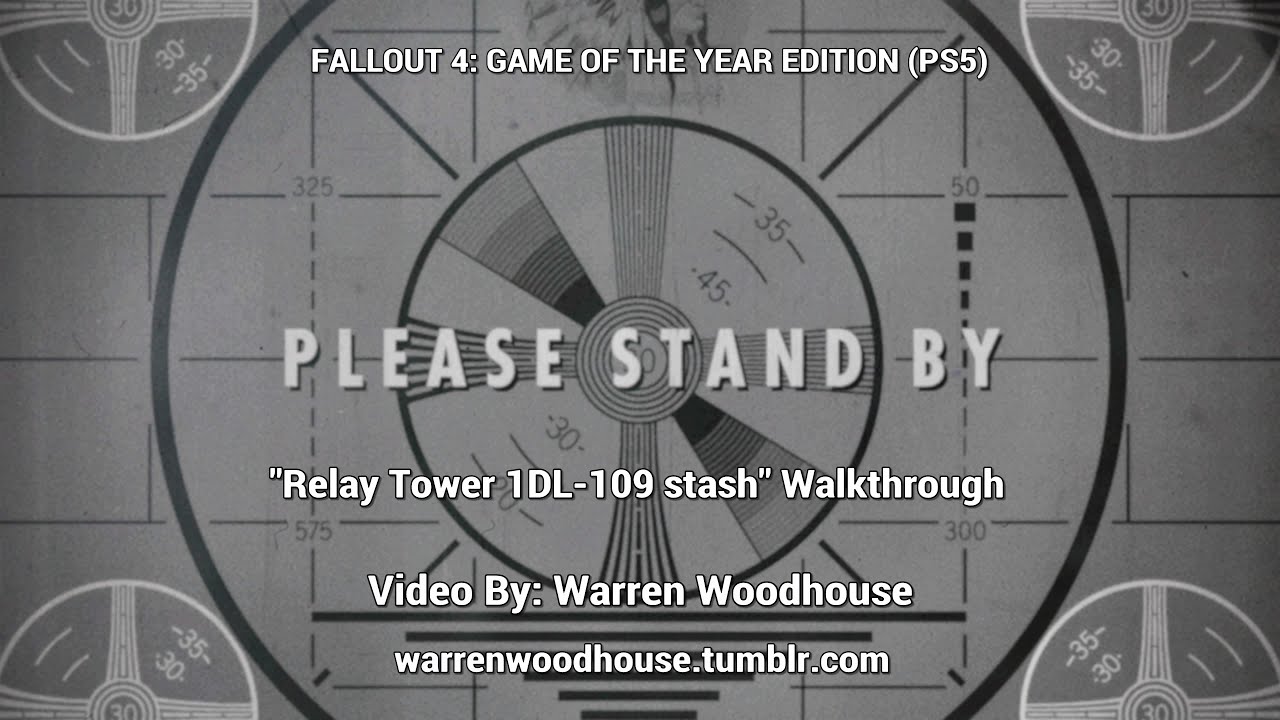 FALLOUT 4 (PS5) - "Relay Tower 1DL-109 stash" Walkthrough - YouTube