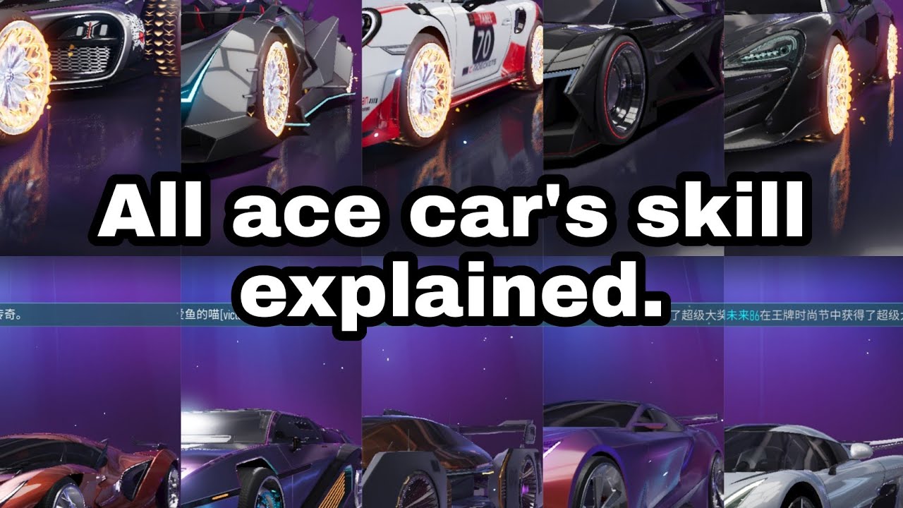ace racer all ace car's skill explanation - YouTube