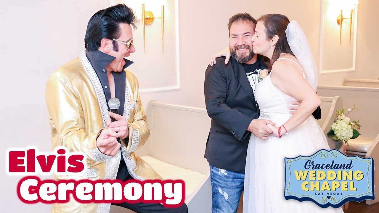 Moni & Beto's Elvis Ceremony in Las Vegas | Graceland Chapel - YouTube