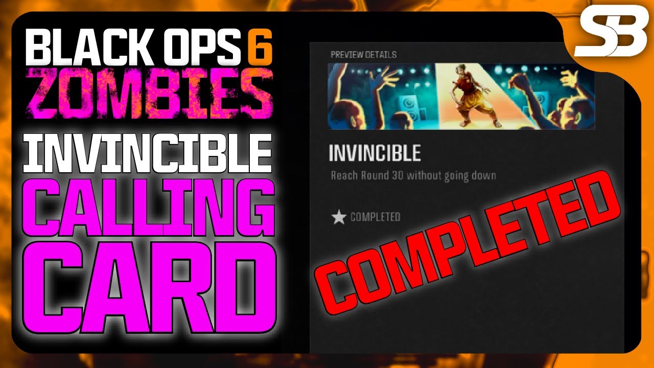 B06 Dark Ops Invincible Calling Card Challenge (BO6 Invincible Dark Ops ...