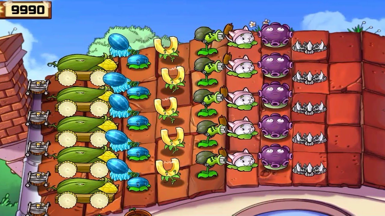 Plants vs Zombies | All Upgraded Plants vs All Zombies Gameplay - YouTube
