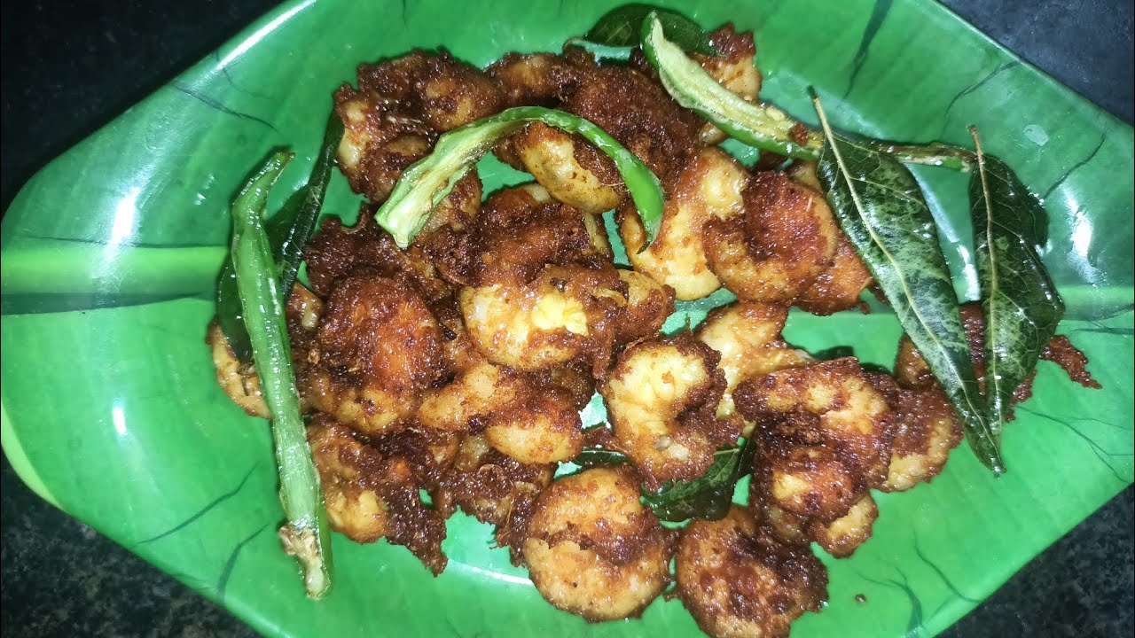 Prawn 65 Fry Recipe | How to make prawn 65 fry | Prawn recipe | Prawn ...