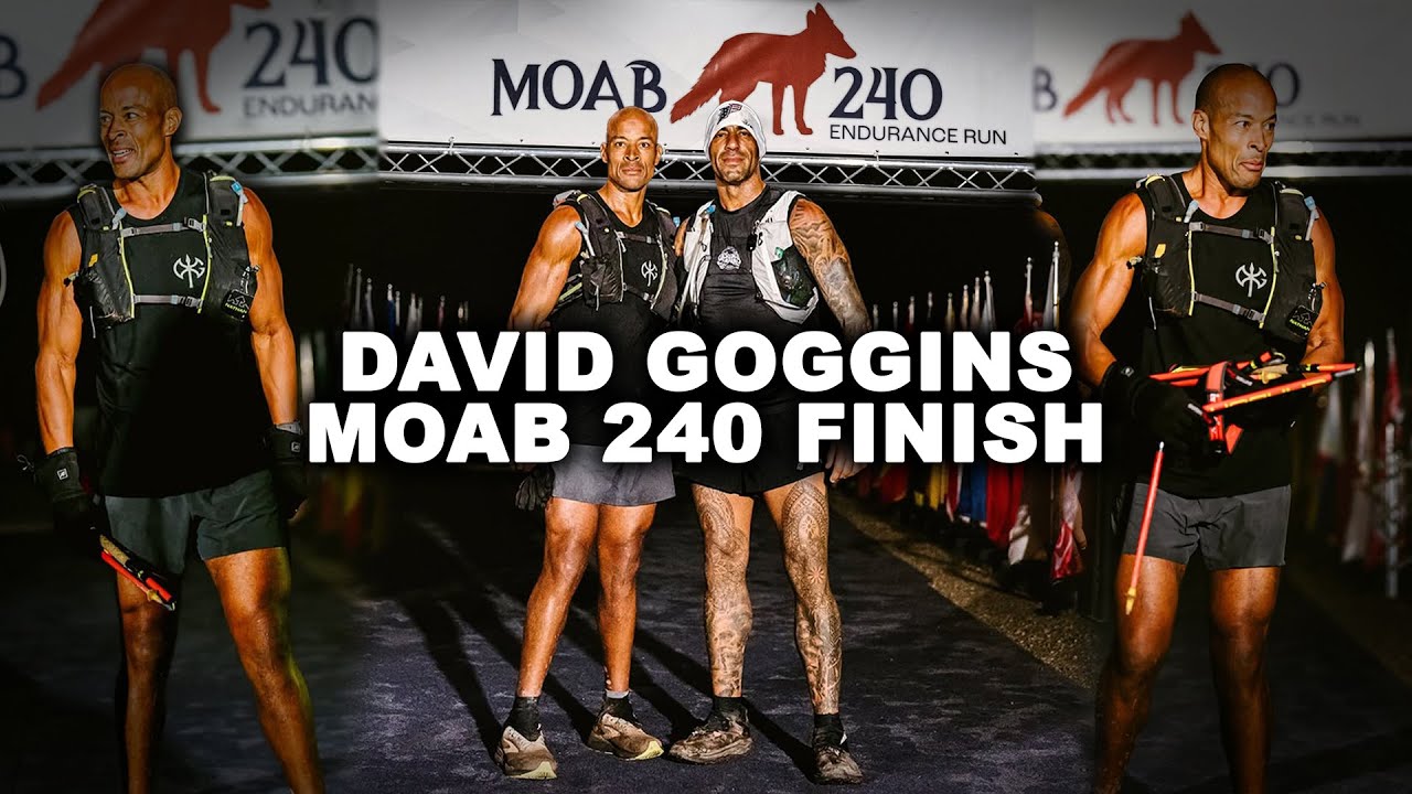 David Goggins FINISHES MOAB 240 2025 (Official Time) - YouTube