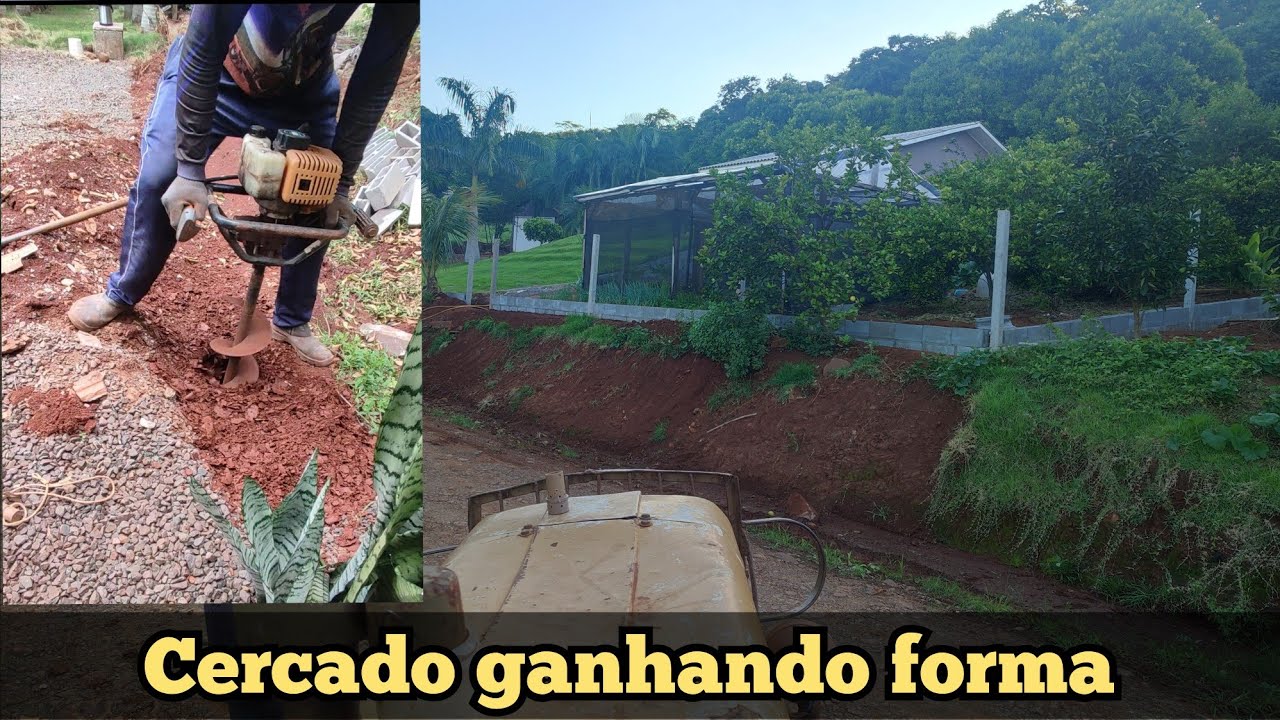Cercado de alambrado ganhando forma - YouTube