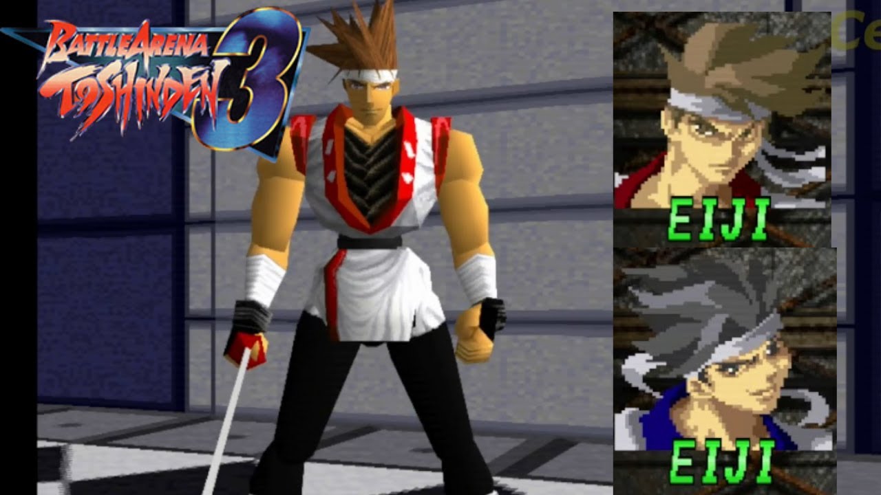 Battle Arena Toshinden 3 - Eiji Shinjo [PS1 - Sony Playstation] - YouTube