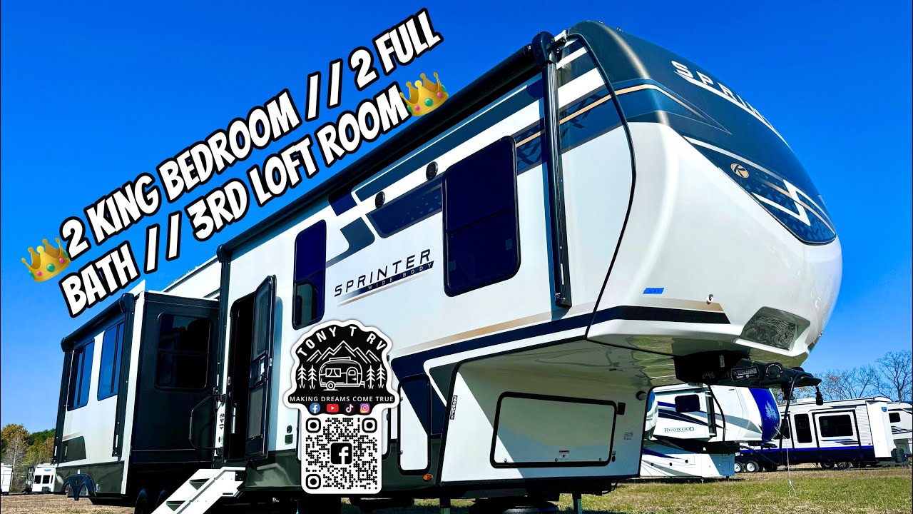 👑2 King Bedroom // 2 FULL Bath // 3rd Loft Room👑 2025 Keystone Sprinter ...