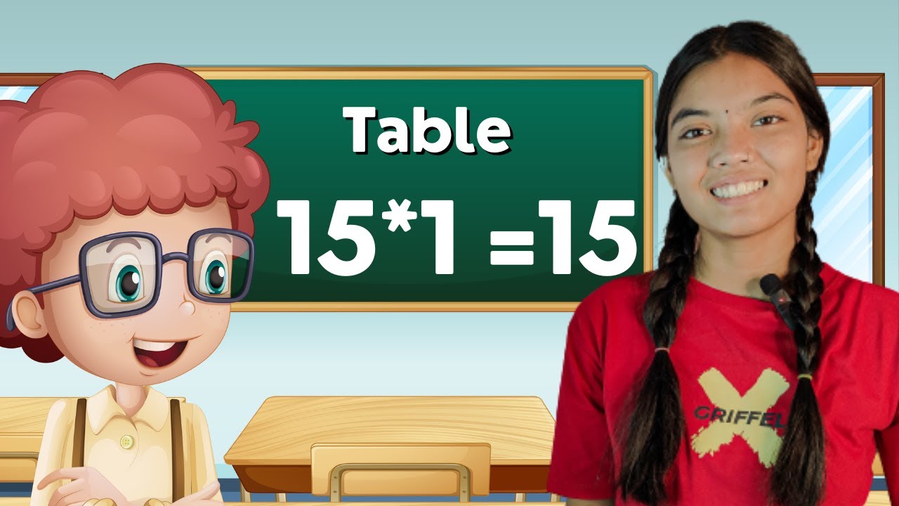 15-x1=15 Multiplication, Table of Fifteen Tables Song Multiplication ...