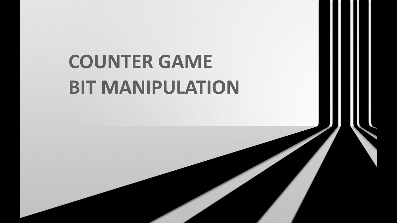 Counter Game Bit Manipulation Hackerrank Youtube