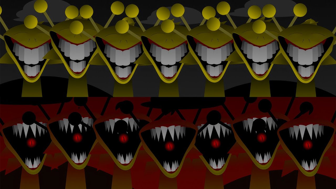 Sprunki Definitive Phase 3 vs Phase 4 (Simon All Character Version ...