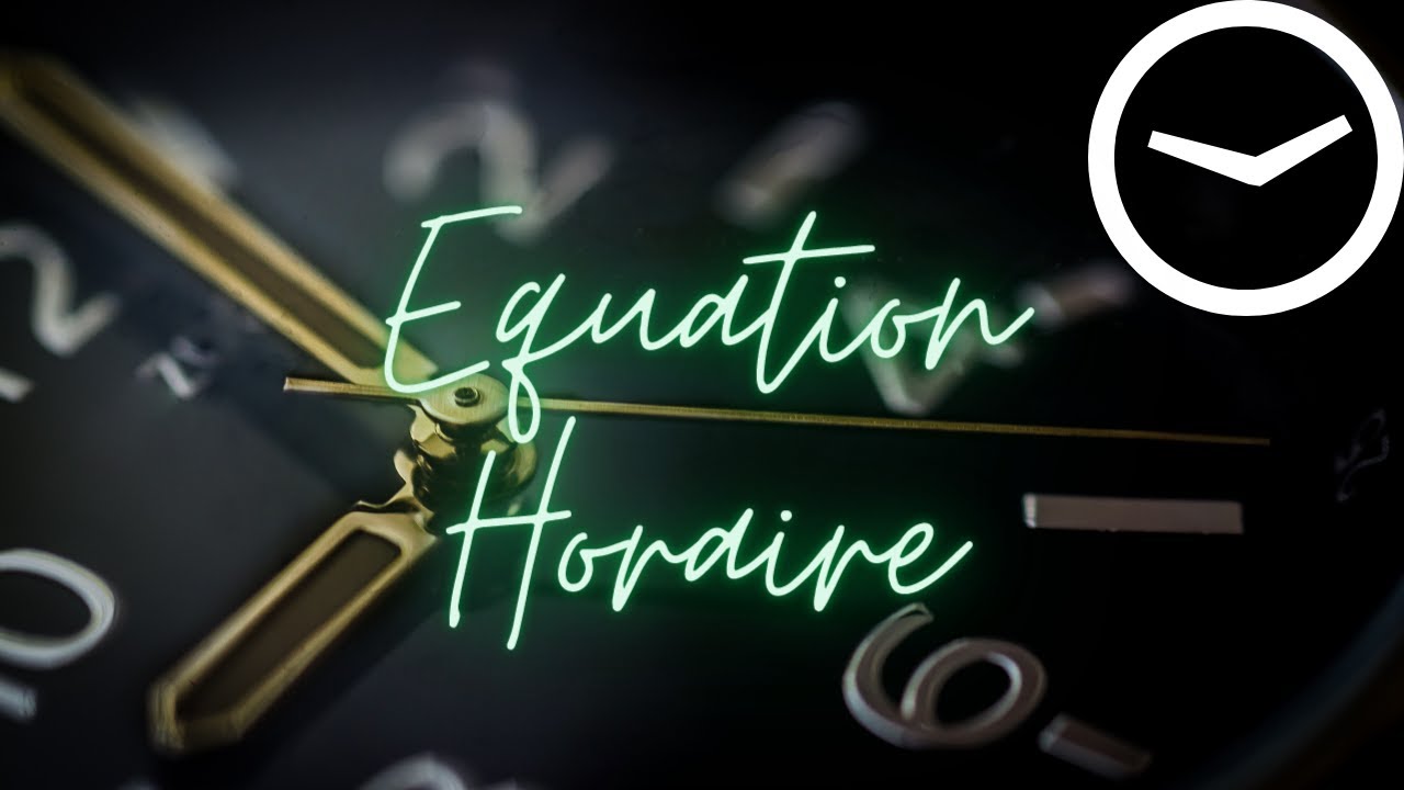 Comment on détermine l'équation horaire d'un point ponctuel? - YouTube
