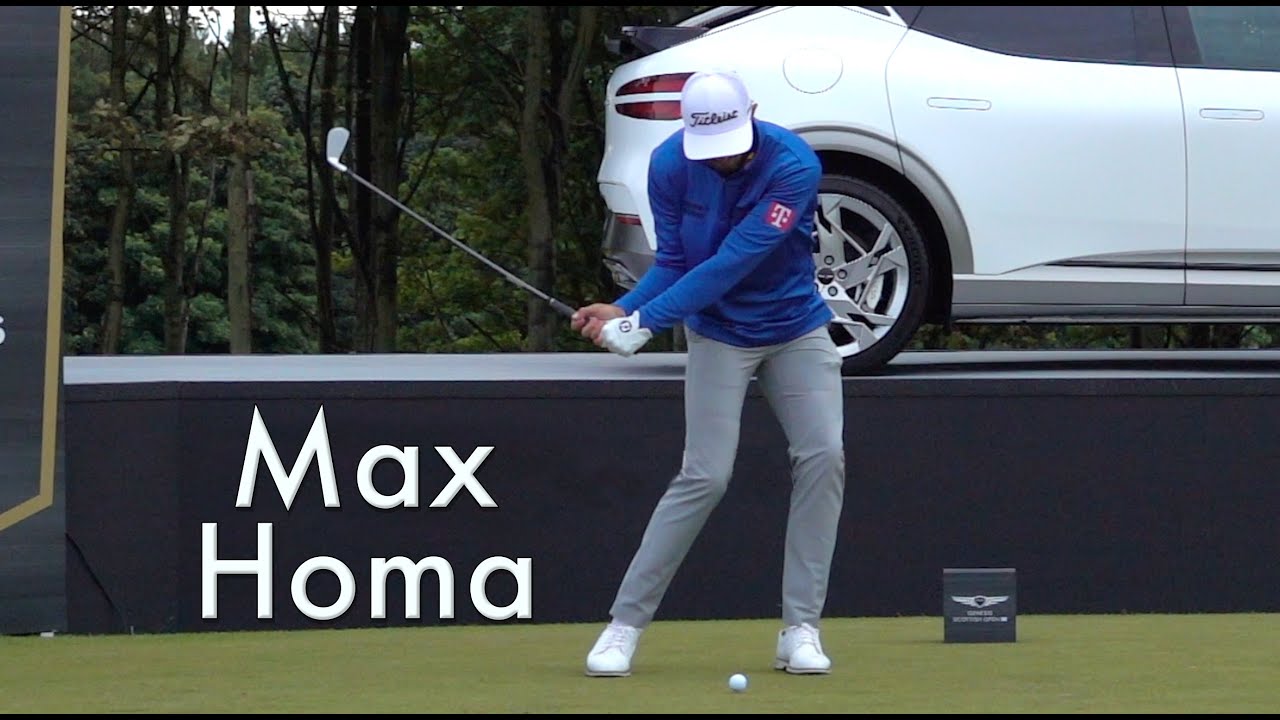 Max Homa Slow Motion Golf Swing - YouTube