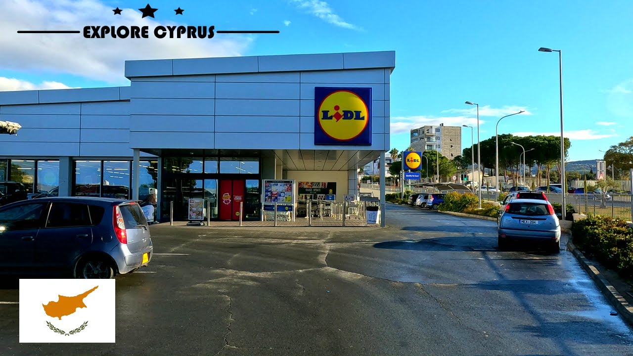 DRIVING from PAPHOS CITY to LIDL in CYPRUS * 4K (60fps) - YouTube