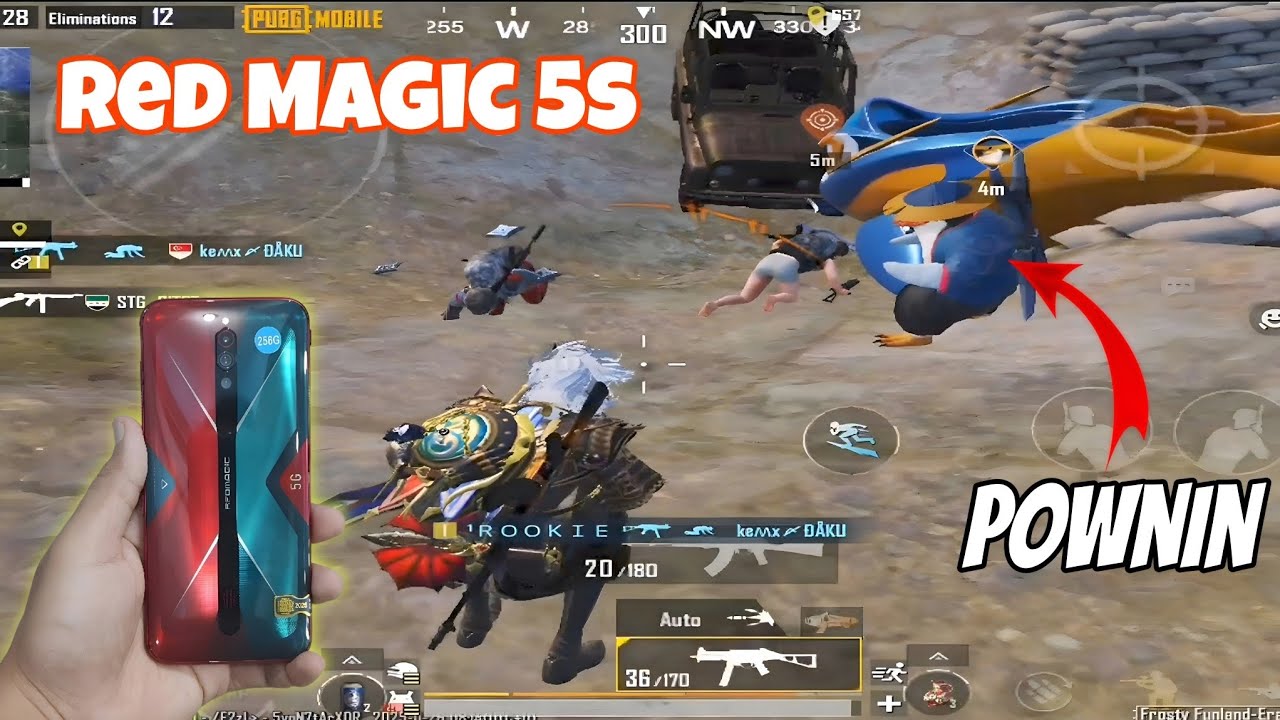 Red Magic 5S PUBG Mobile Test | Full 144Hz Experience & 90FPS Gameplay ...
