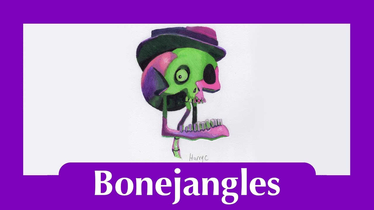 Drawing Bonejangles (Tim Burton's Corpse Bride) - YouTube