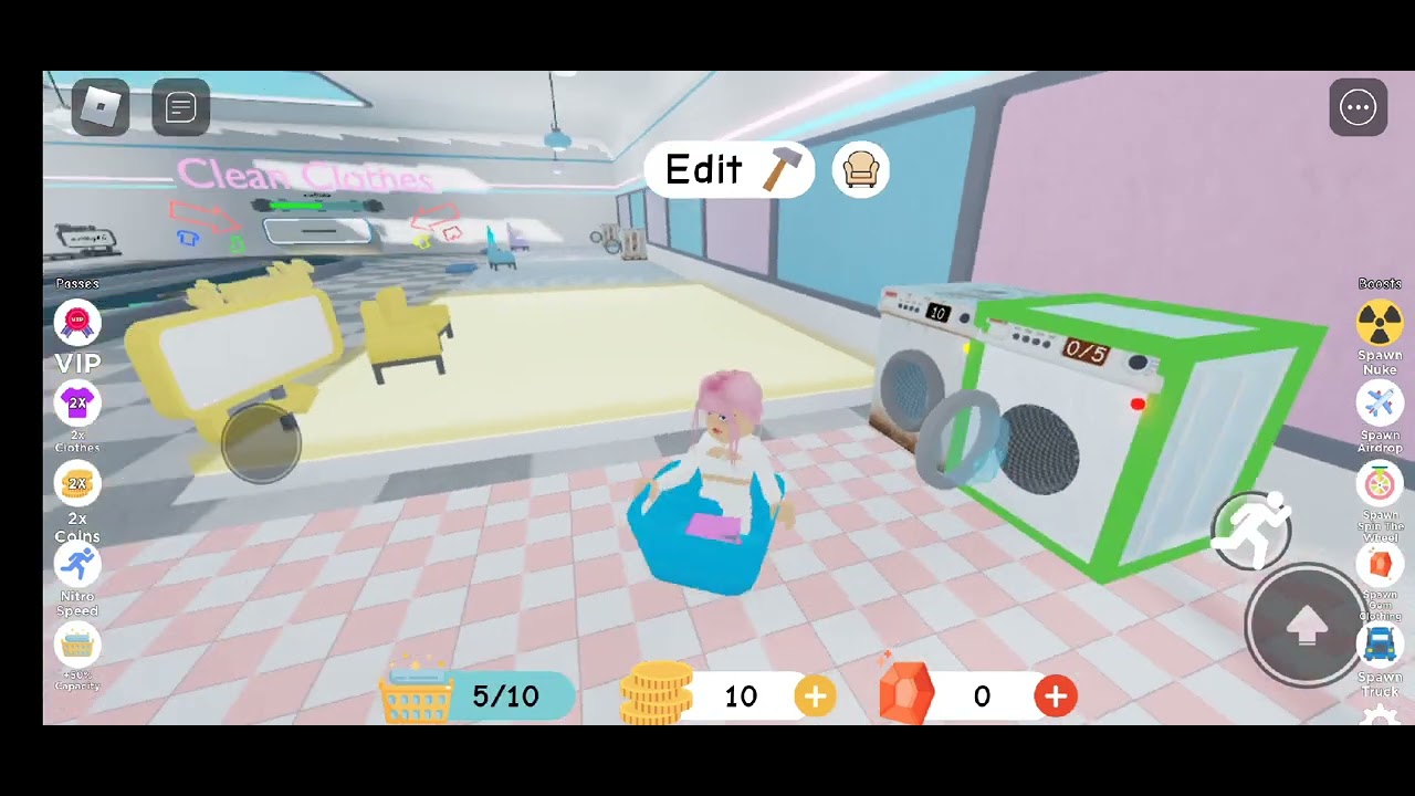 Roblox Laundry simulator! - YouTube