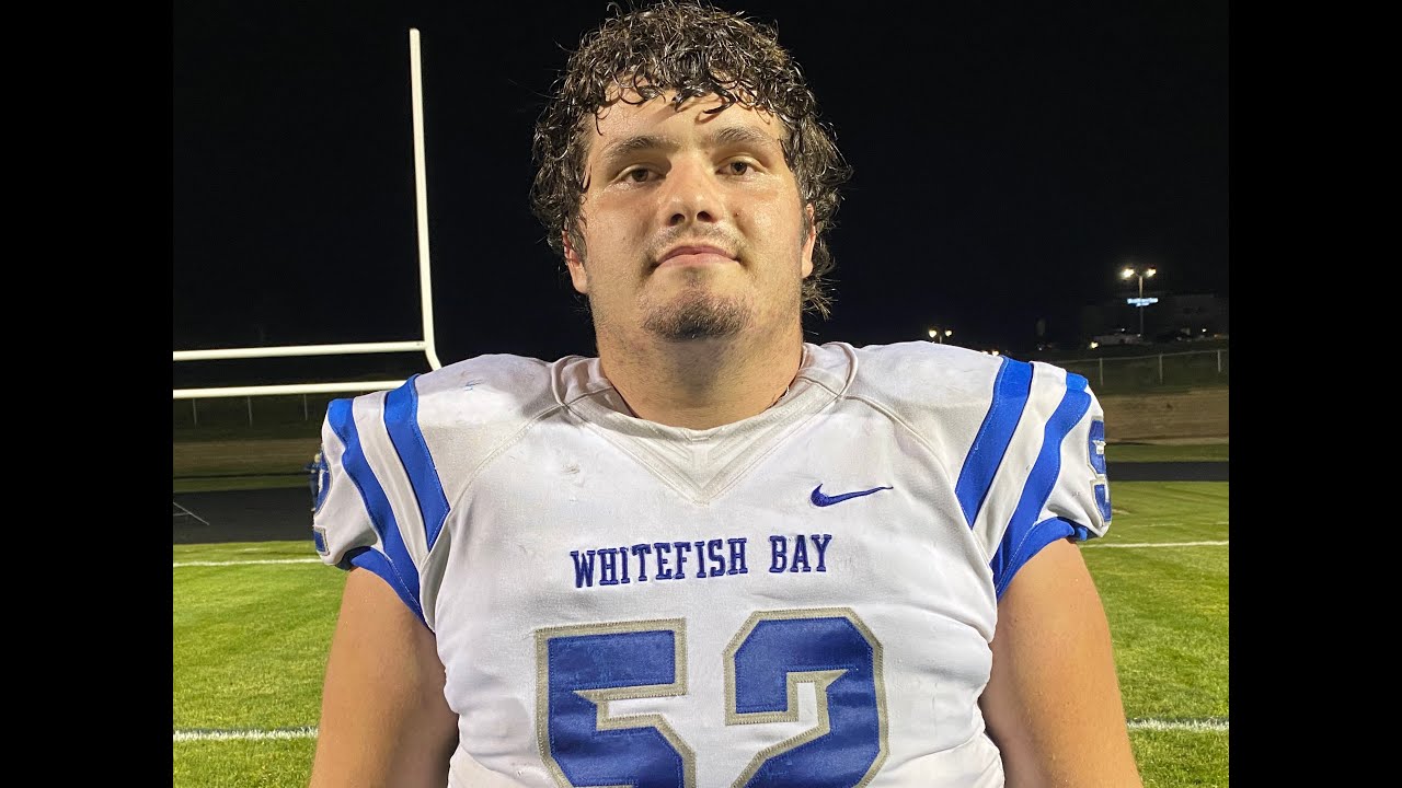 Highlights of Wisconsin OL commit Joe Brunner against Nicolet - YouTube