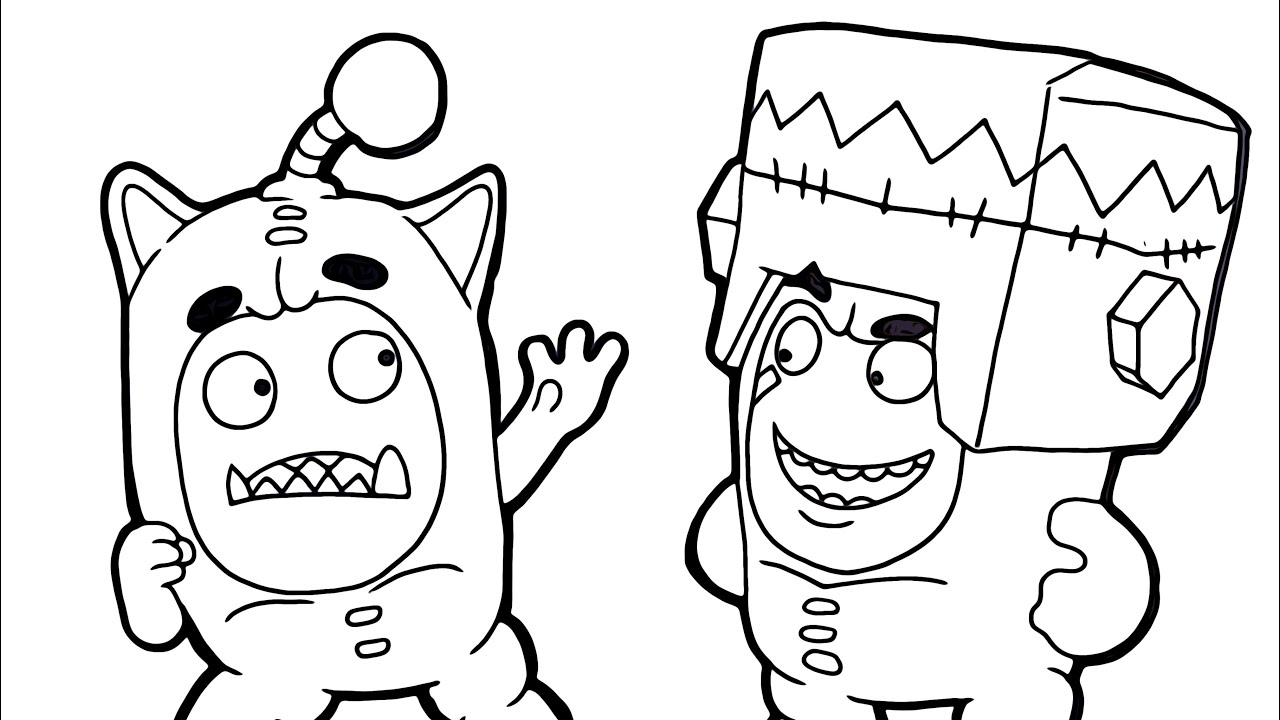 How to draw Oddbods | Oddbods Drawing | Oddbods Coloringpages | Oddbods ...