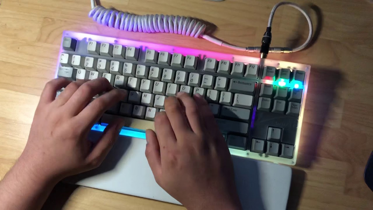 PC whale with alps skcm blue typing sounds - YouTube