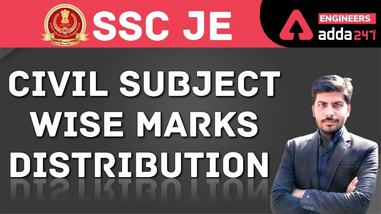 SSC JE Civil Subject wise marks distribution - YouTube
