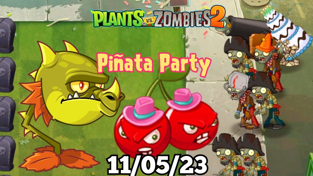 [60fps]Plants vs Zombies 2 Piñata Party 11/05/23 - YouTube