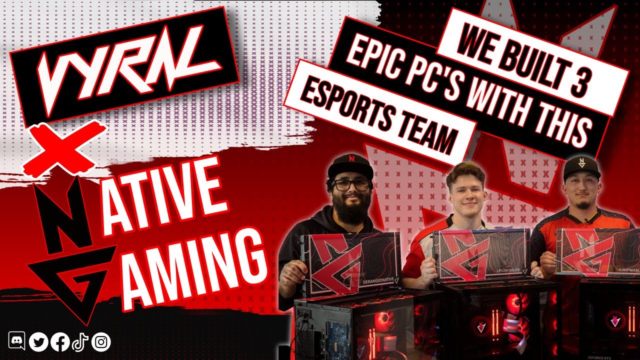 Native Gaming Goes VYRAL! We Built 3 CRAZY custom PCs to kick off this ...