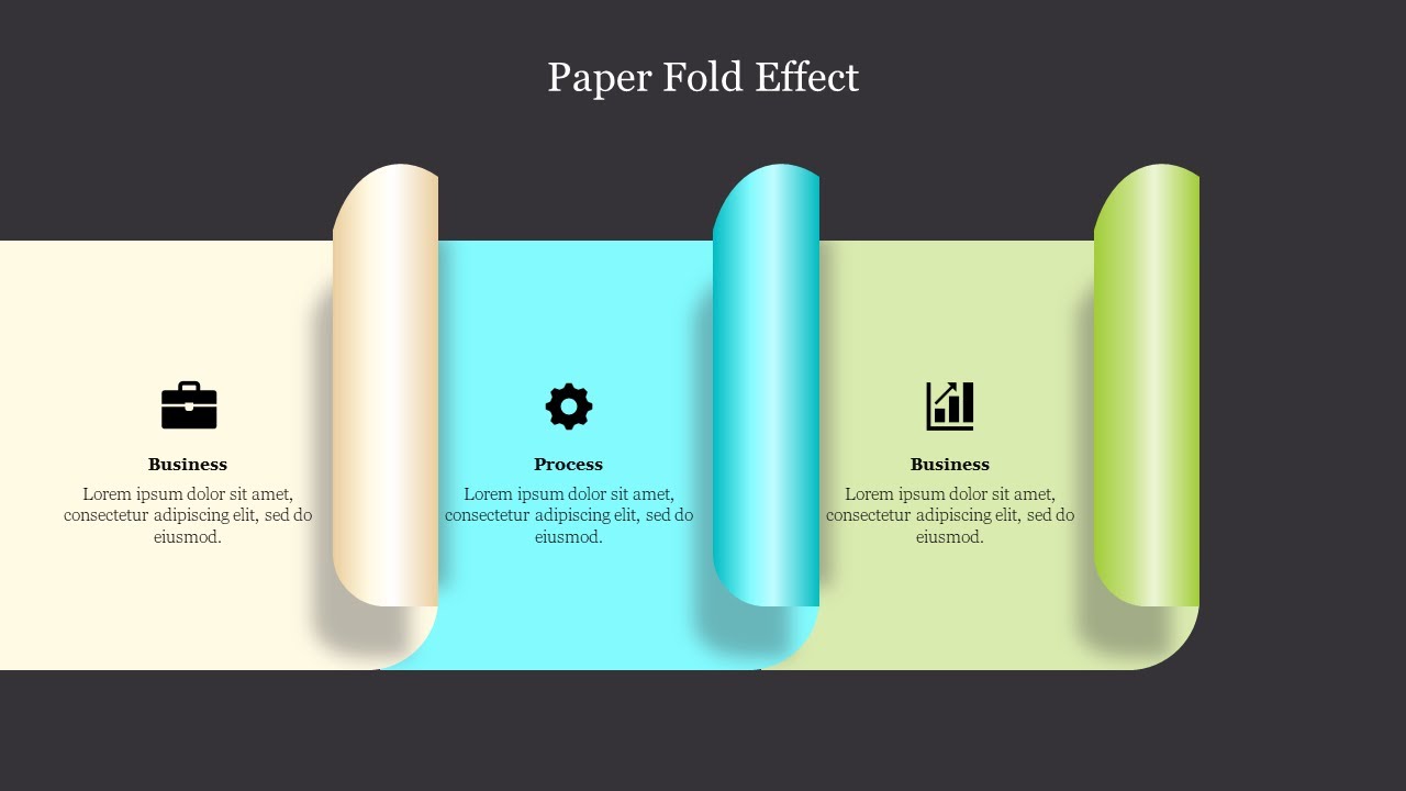 How To Make Paper Fold Effect In PowerPoint - YouTube