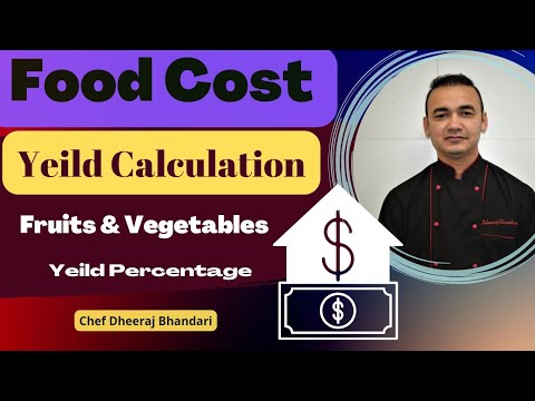 How To Calculate Yield of Fruit & Vegetables | All About kitchen Cost ...