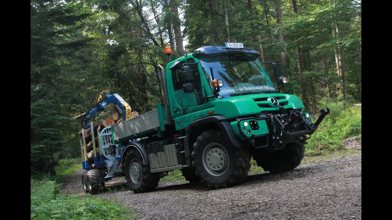 Der Unimog in der Forstwirtschaft | Unimog in the forestry - YouTube