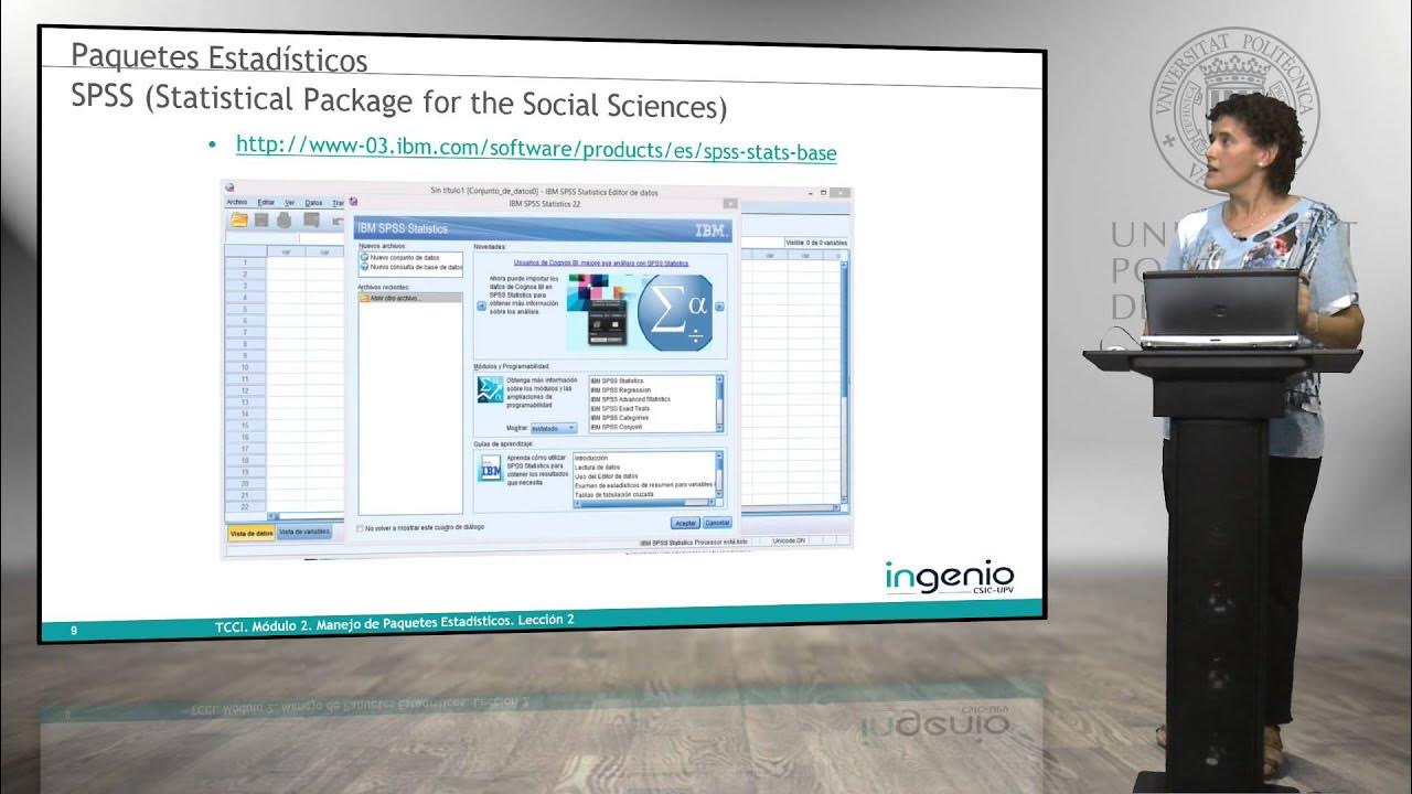 Manejo de paquetes estadísticos. ¿Qué son paquetes estadísticos ...