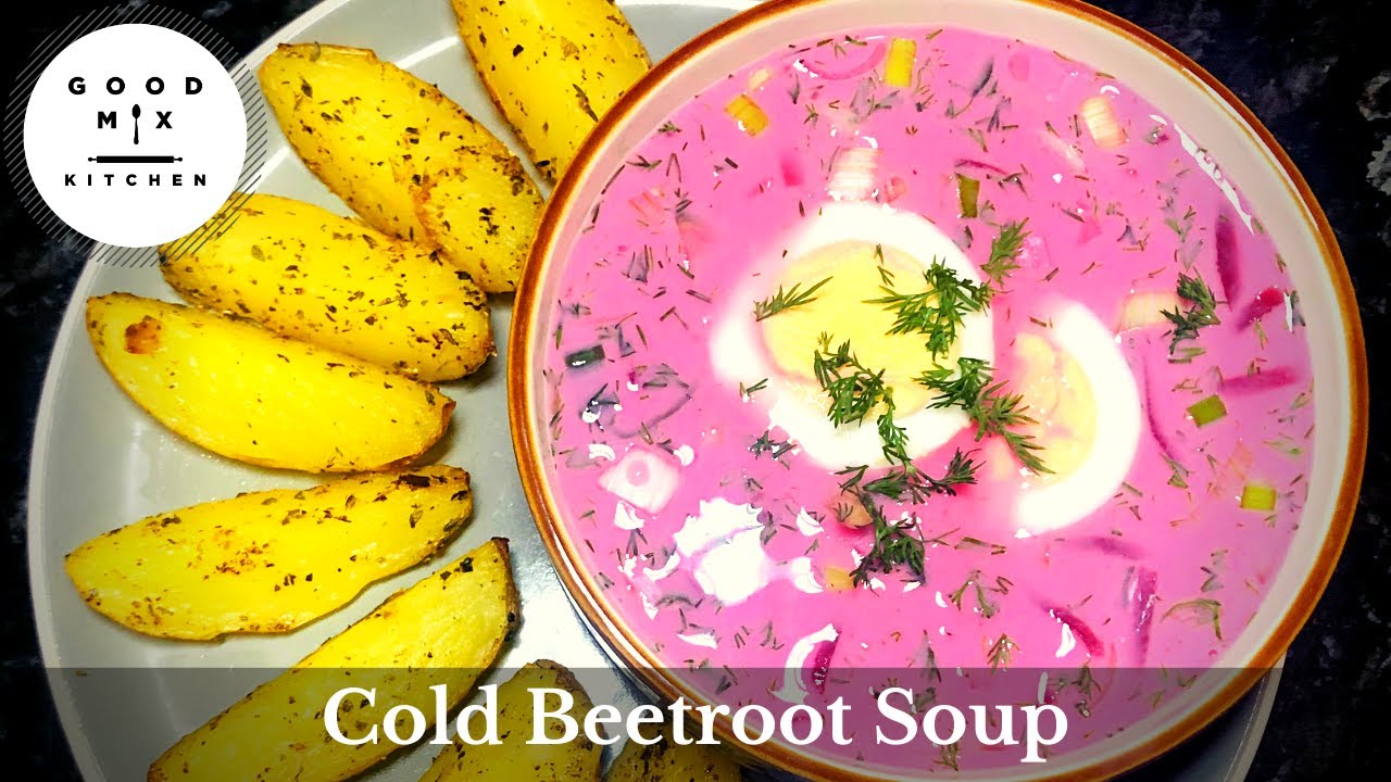 Cold Beetroot Soup recipe | Pink soup | Kefir soup recipe | Lithuanian ...