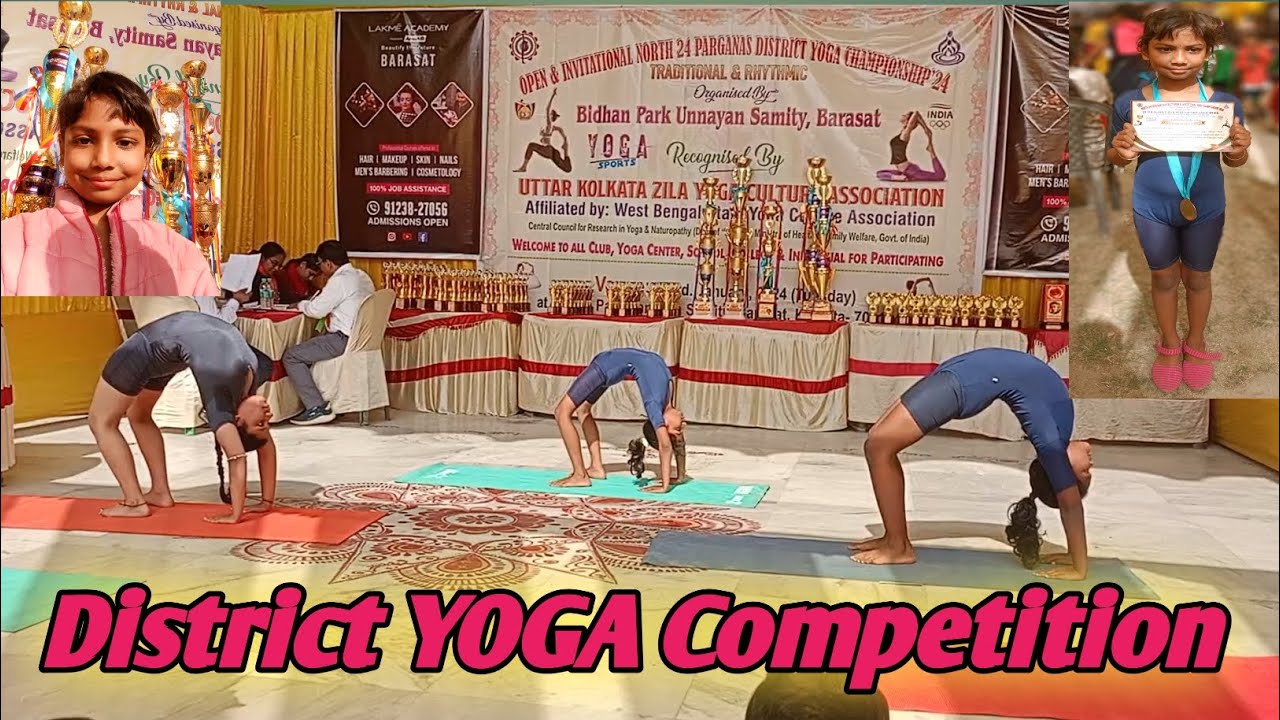 District YOGA Competition 2024 || 8 to 12 years girls|| @adrija04 # ...