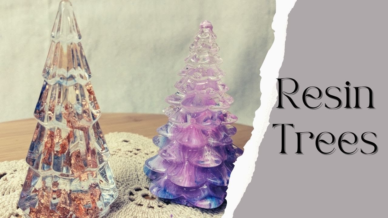 Let's Make Some Pretty Resin Trees #resin #satisfying - YouTube