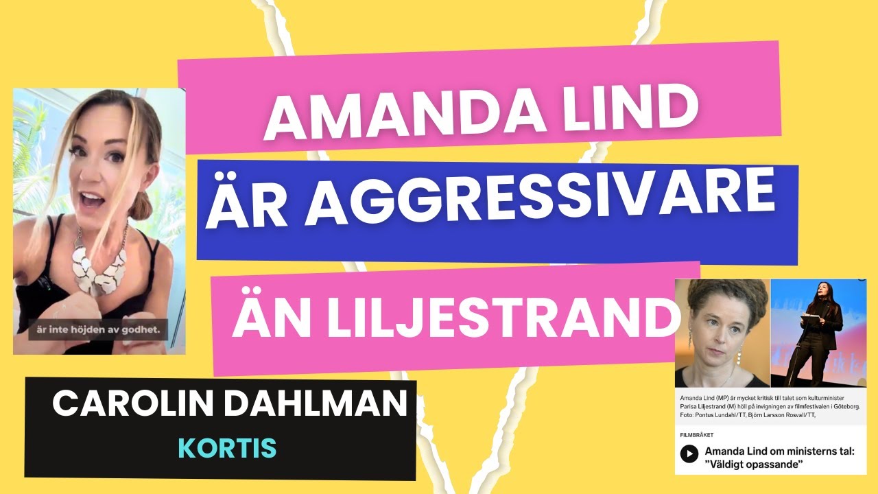 Det är Amanda Lind som är aggressiv och otrevlig - mot oss ...